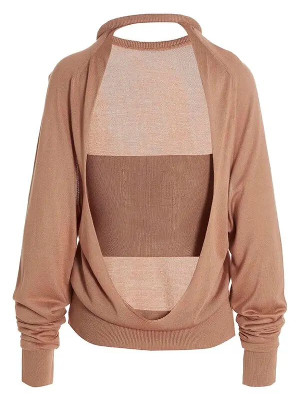 RAMAEL Cut-out Detail Sweater - Pink