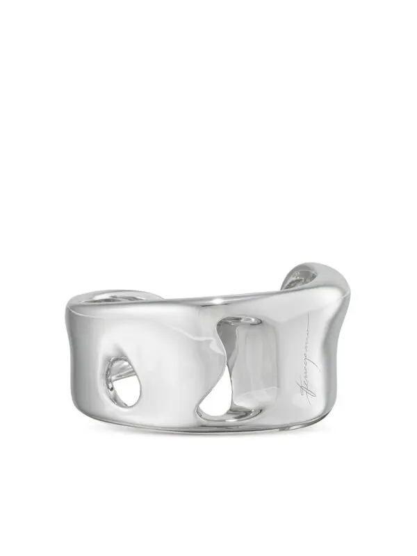 FERRAGAMO Large Vara Bangle - Silver