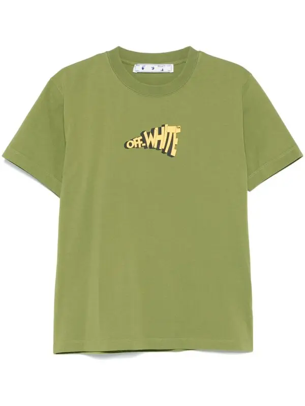 Off-White Arrows-print T-shirt - Green