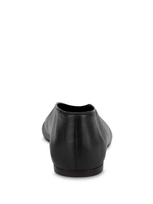 Moschino Leather Ballerinas - Black