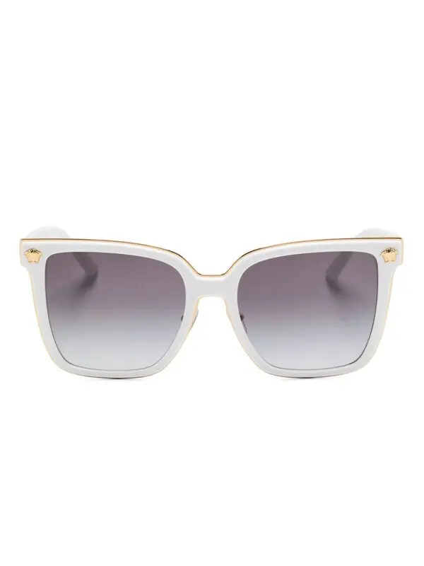Versace Oversize-frame Sunglasses - White