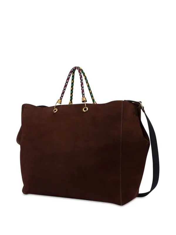 Moschino Calf Suede Tote Bag