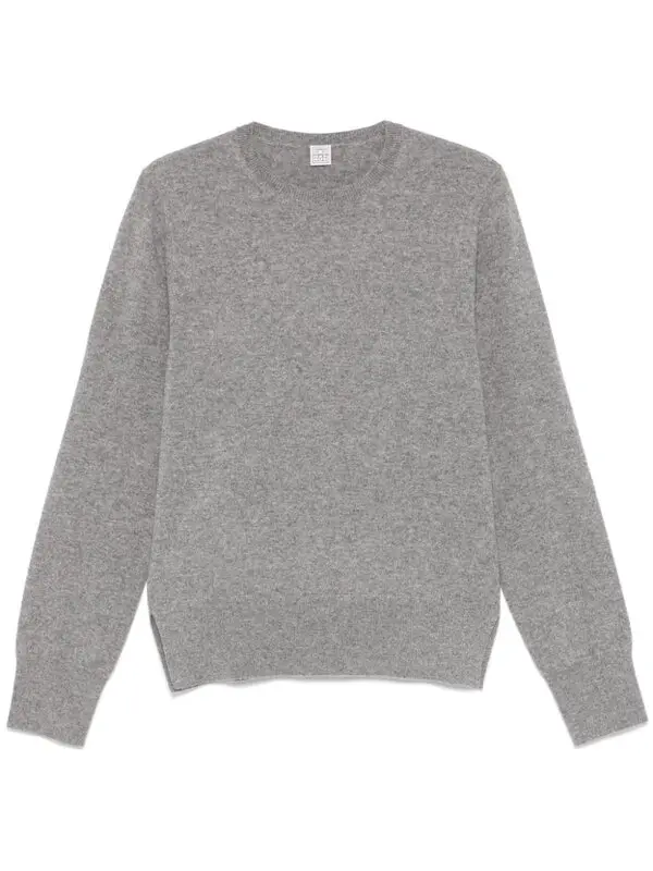 TOTEME Cashmere Crew-neck Sweater - Grey