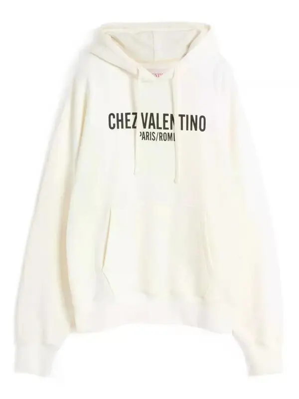 Valentino Garavani Chez Print Long-sleeved Hoodie - Neutrals