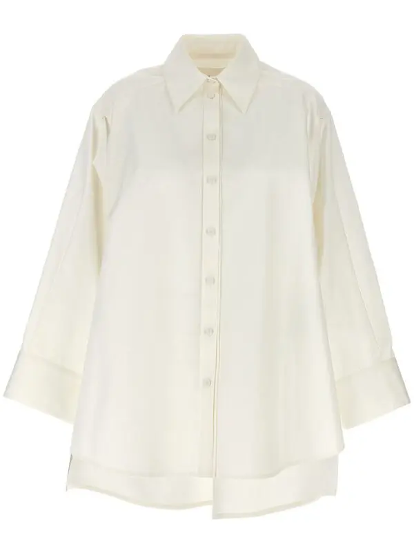 JIL SANDER Cut-out Armhole Shirt - White