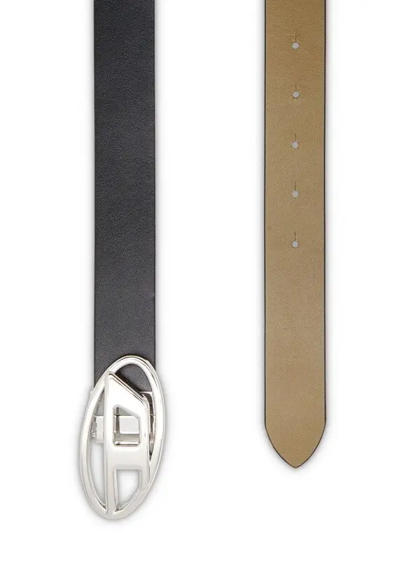DIESEL® B-1dr Logo-buckle Leather Belt