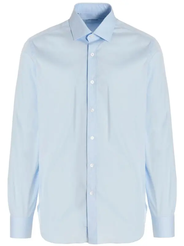 BARBA NAPOLI Cotton Shirt - Blue