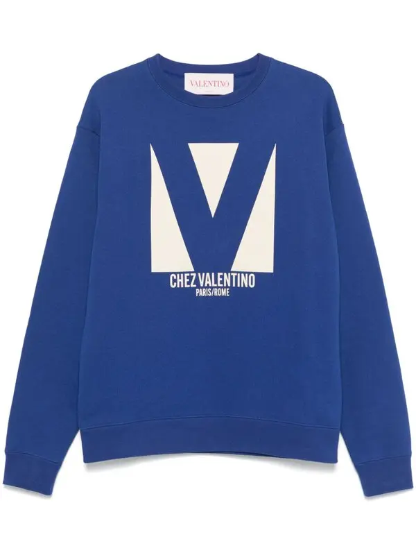 Valentino Garavani Printed Sweatshirt - Blue