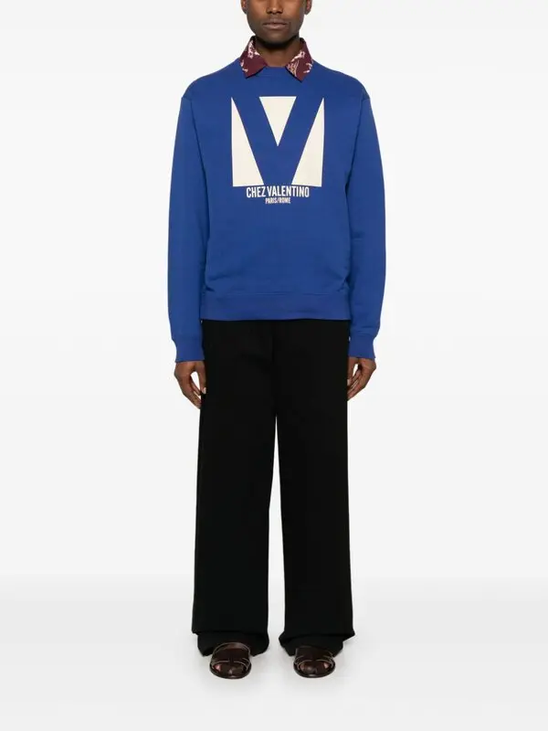 Valentino Garavani Printed Sweatshirt - Blue
