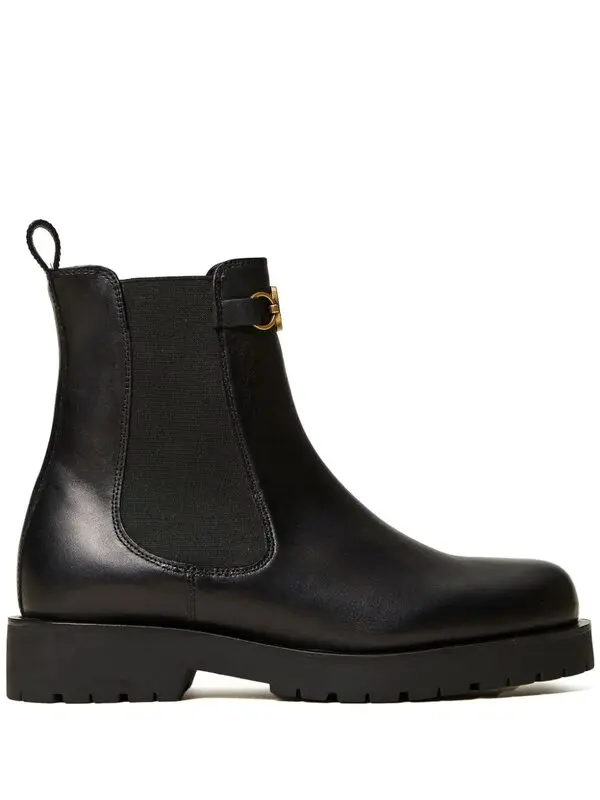 TWINSET Leather Chelsea Boots