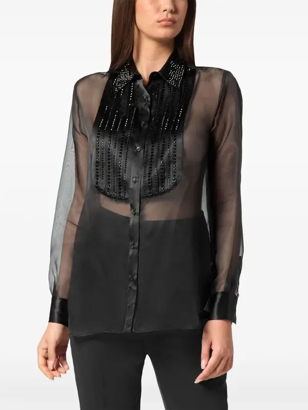Philipp Plein Plastron Shirt