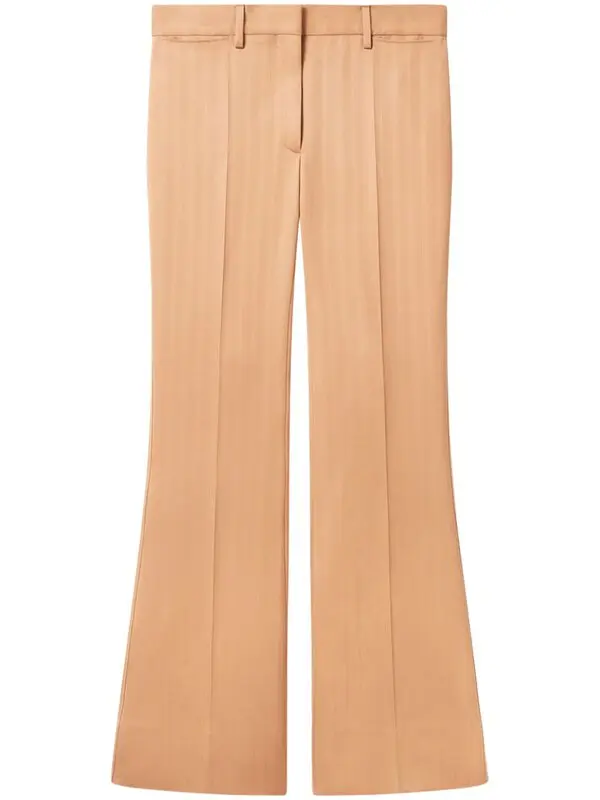 Stella McCartney Low-rise Striped Trousers - Brown