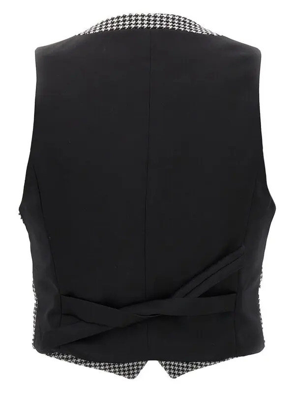 Alexandre Vauthier Houndstooth Waistcoat