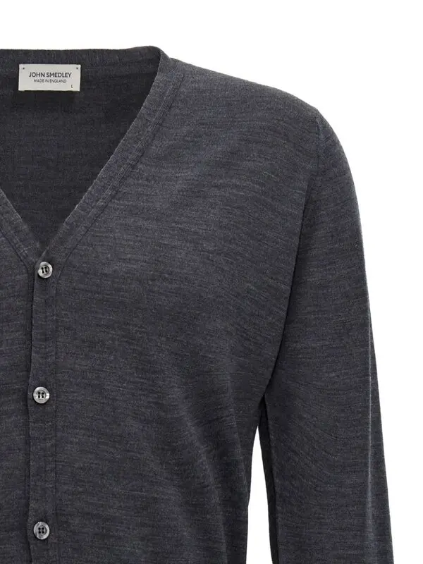 John Smedley Petworth Cardigan - Grey