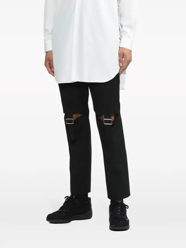 Comme Des Garçons Strap-detail Trousers