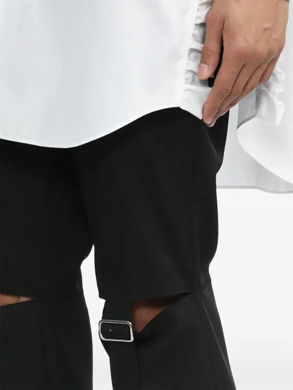 Comme Des Garçons Strap-detail Trousers