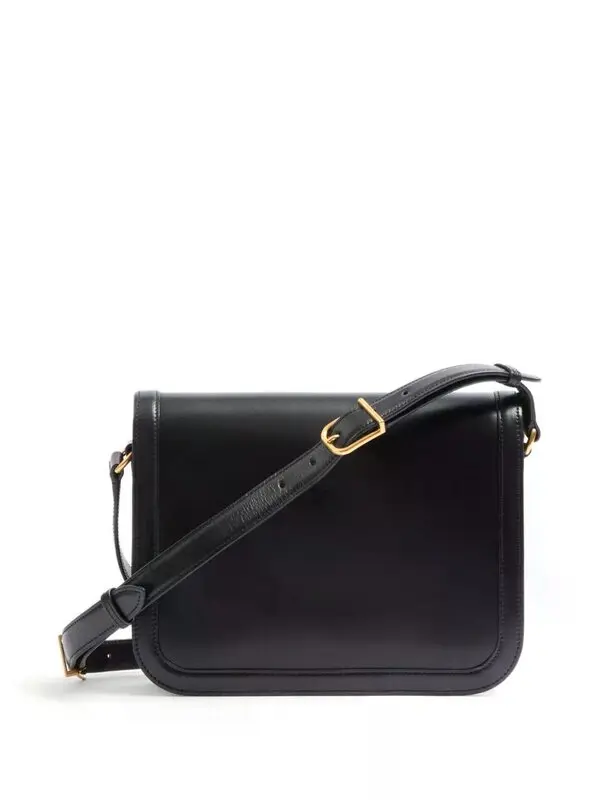 Valentino Garavani 9to5 Leather Shoulder Bag - Black