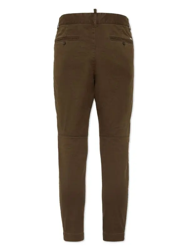 Dsquared2 Cotton Tapered Trousers - Brown