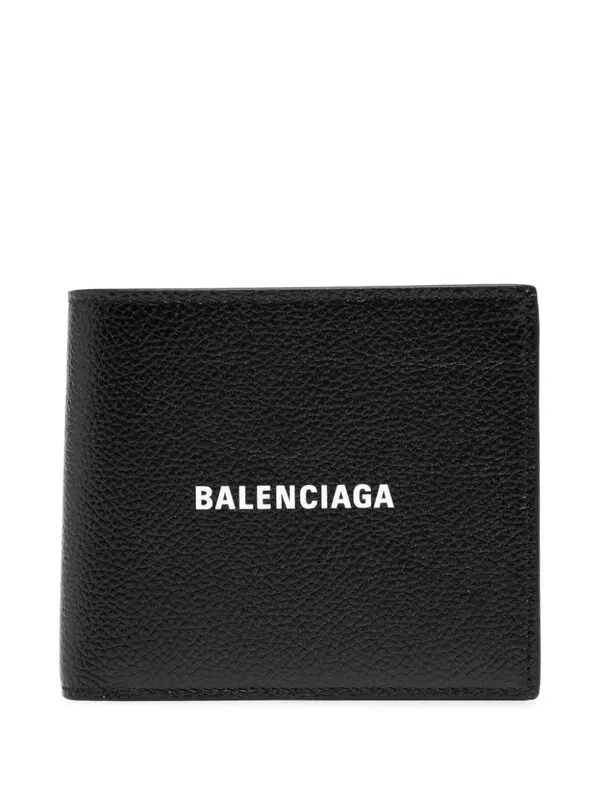 Balenciaga Cash Logo-print Wallet - Black