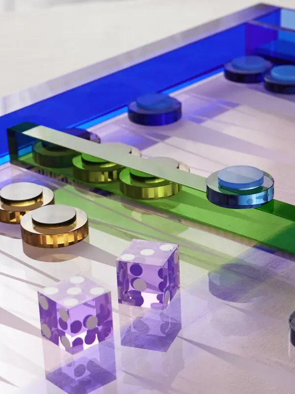 REFLECTIONS COPENHAGEN Crystal Backgammon Set