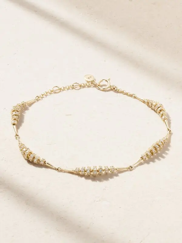 BY PARIAH Helix -plated Diamond Bracelet - Gold