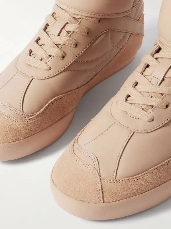Chloé Kick Leather High-top Sneakers - Neutrals