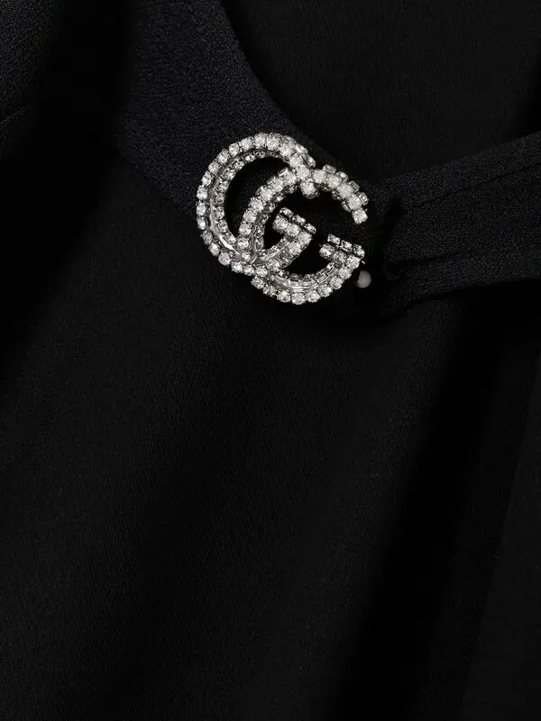 Gucci Crystal-embellished Crepe Gown