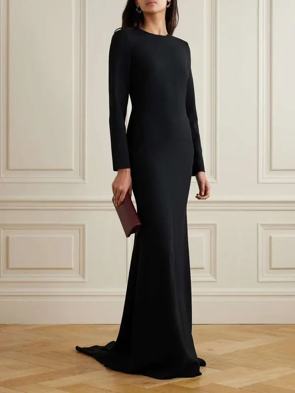 Gucci Crystal-embellished Crepe Gown