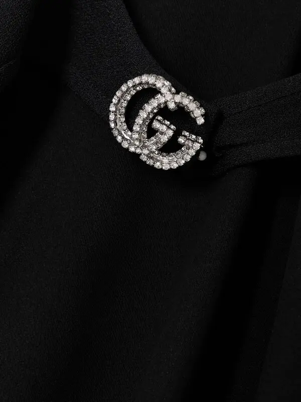 Gucci Crystal-embellished Crepe Gown