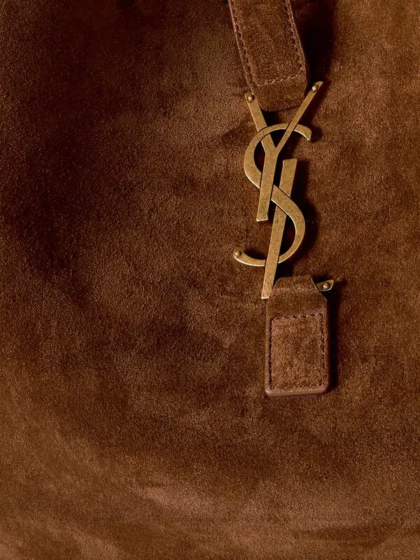 Saint Laurent Le 5 À 7 Bea Suede Tote - Brown