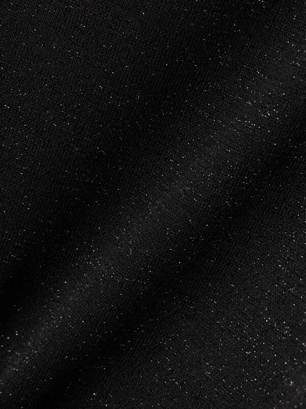Saint Laurent Metallic Knitted Tank - Black