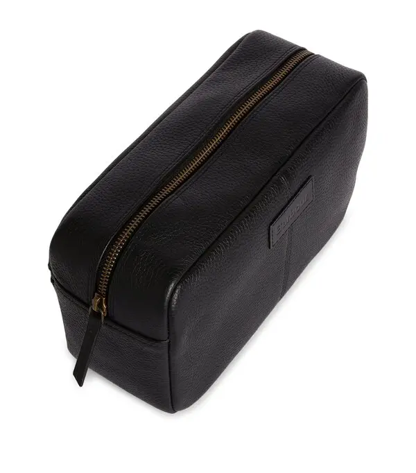 Barbour Leather Highgate Wash Bag
