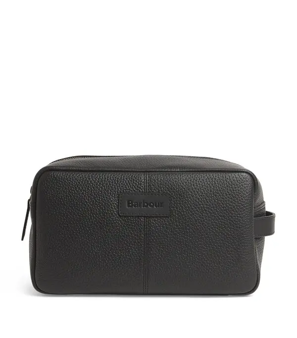 Barbour Leather Highgate Wash Bag