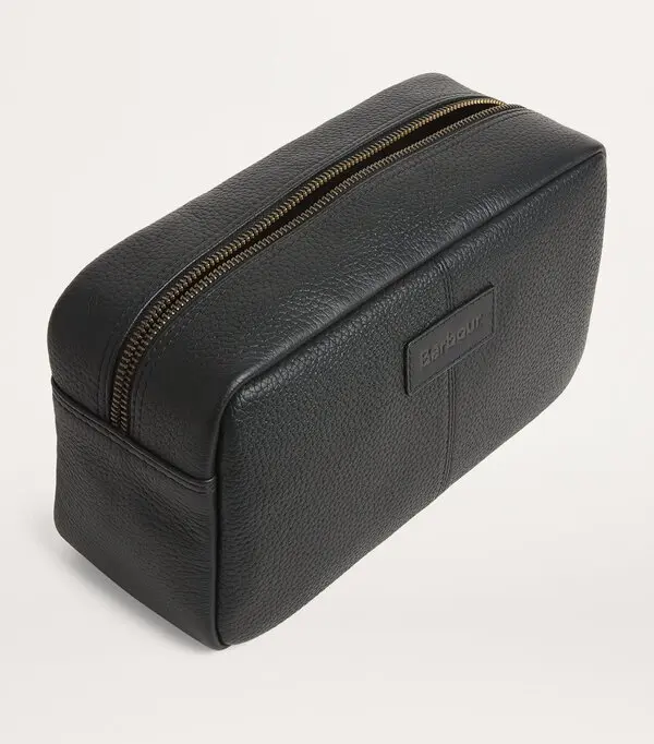 Barbour Leather Highgate Wash Bag