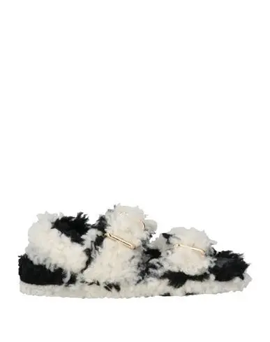 Marni Sandals Shearling - Off White
