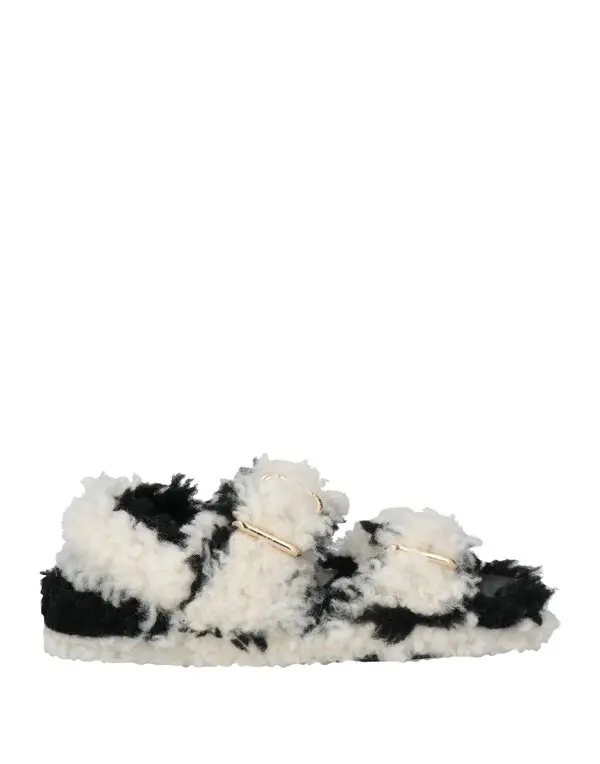 Marni Sandals Shearling - Off White