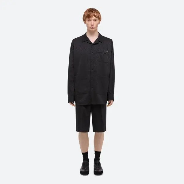 Helmut Lang Oversized Jacquard Pj Shirt