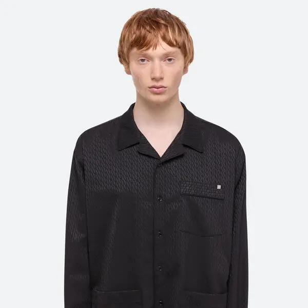 Helmut Lang Oversized Jacquard Pj Shirt