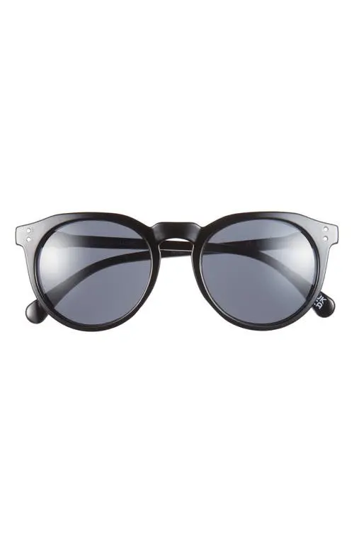 AIRE Nucleus 52mm Round Frame Sunglasses - Black