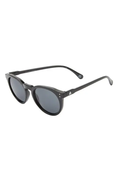 AIRE Nucleus 52mm Round Frame Sunglasses - Black