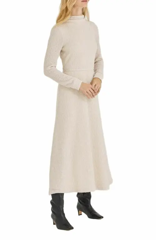 Rebecca Taylor Taryn Knit Lace Midi Dress In Cream - 65% Off | Editorialist