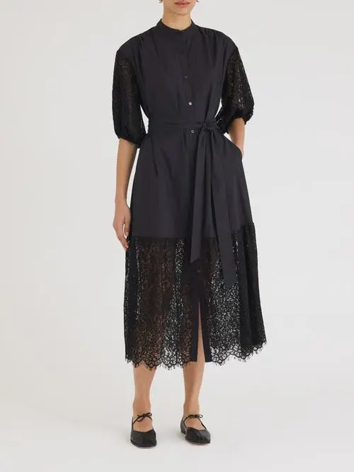 Rebecca Taylor Idun Shirt Dress - Black