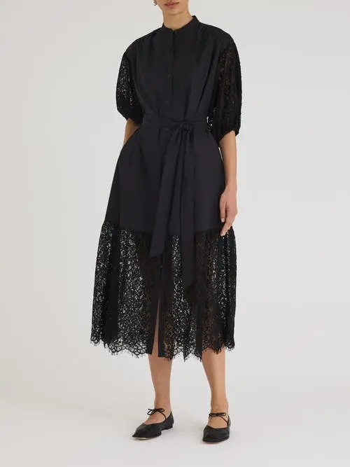 Rebecca Taylor Idun Shirt Dress - Black