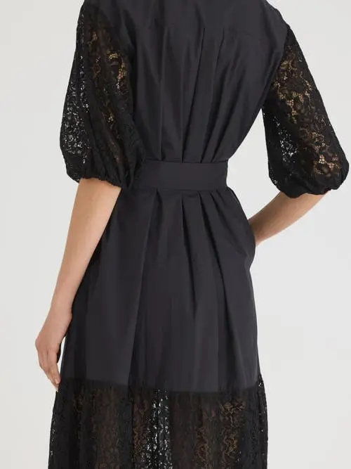 Rebecca Taylor Idun Shirt Dress - Black