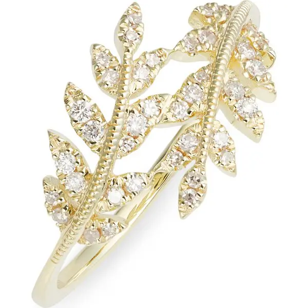 Meira T Diamond Leaf Ring