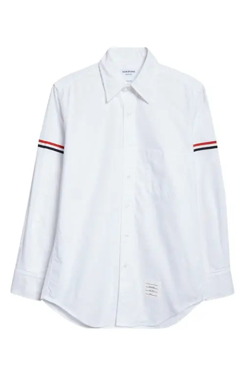 Thom Browne Classic Cotton Poplin Button-down Shirt - White