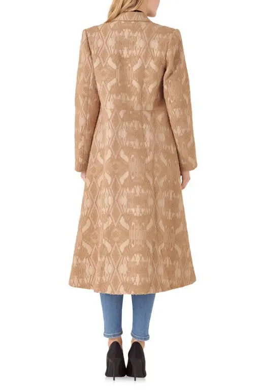 English Factory Brocade Swing Coat
