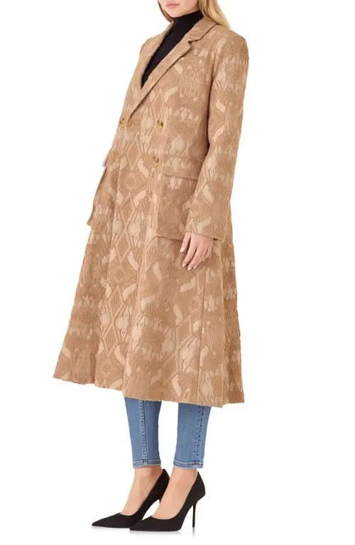 English Factory Brocade Swing Coat