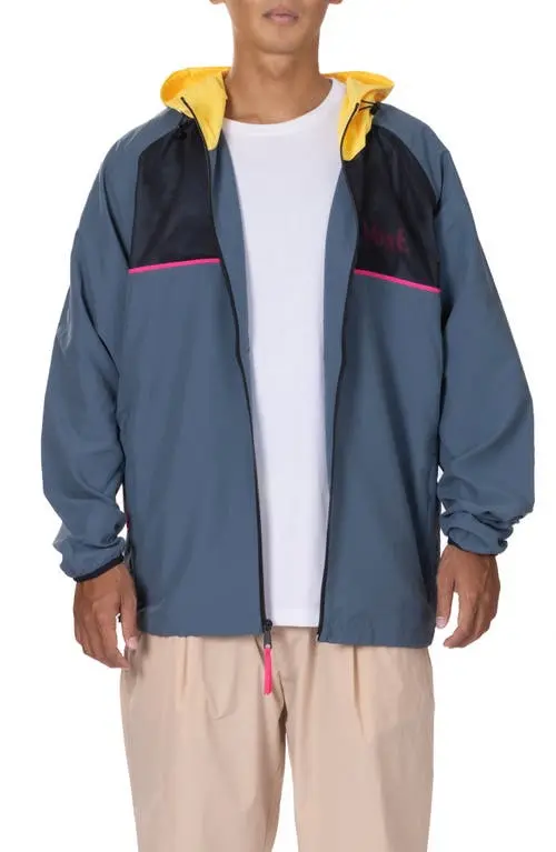 VAST Packable Water Repellent Windbreaker - Steel Blue