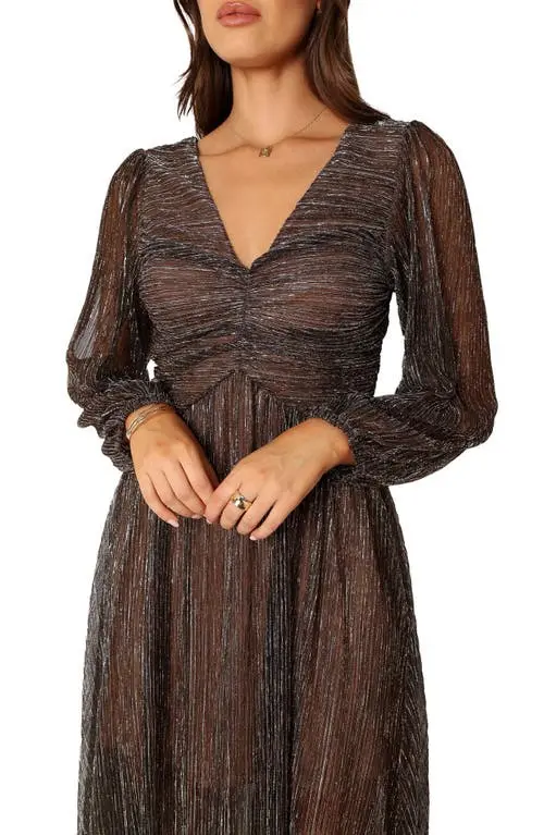 knee length dresses for ladies Pippa Long Sleeve Midi Dress - Emerald main image 1